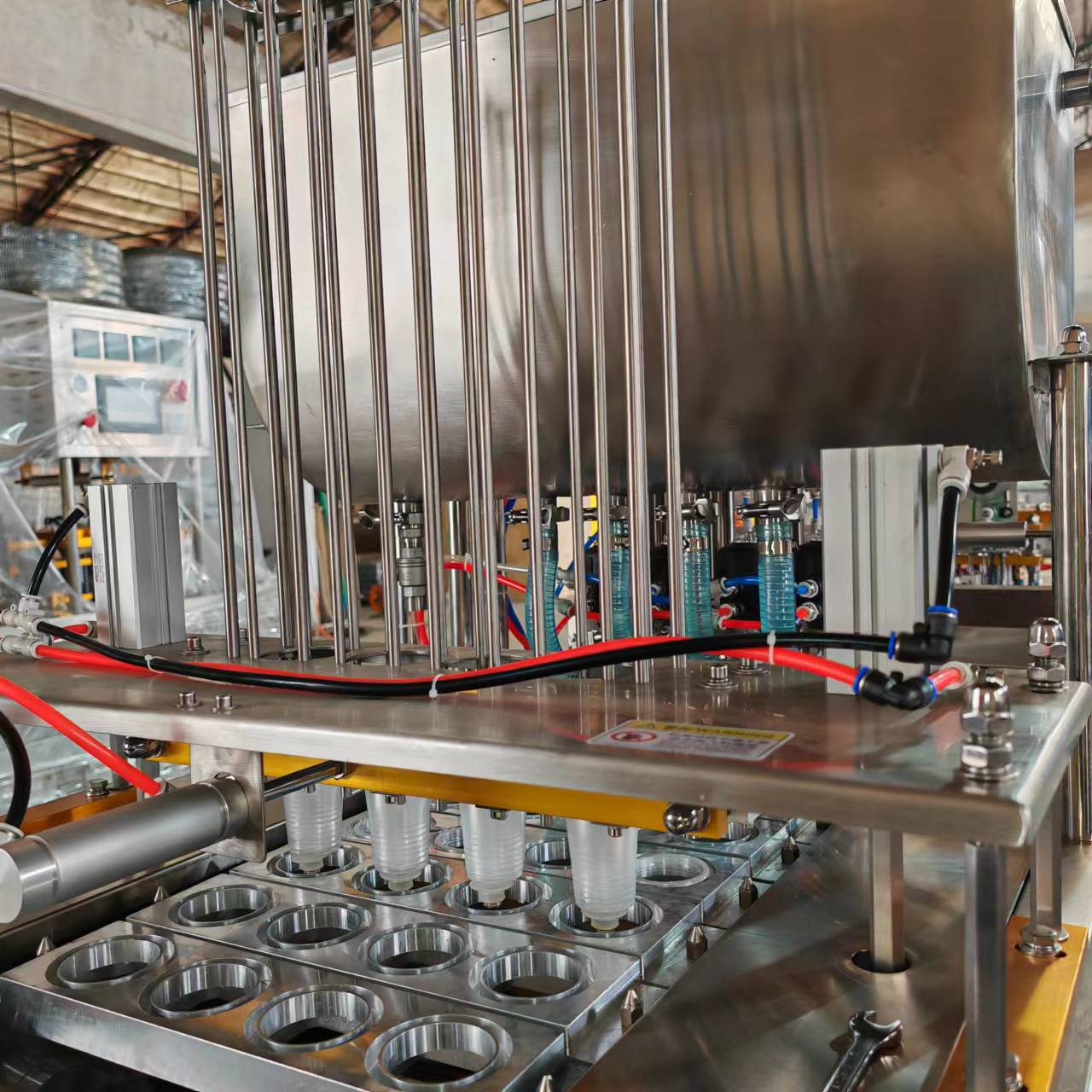 Gas Flushing Vacuum Paste Sauce Jam Cup Filling Sealing Machine from ...